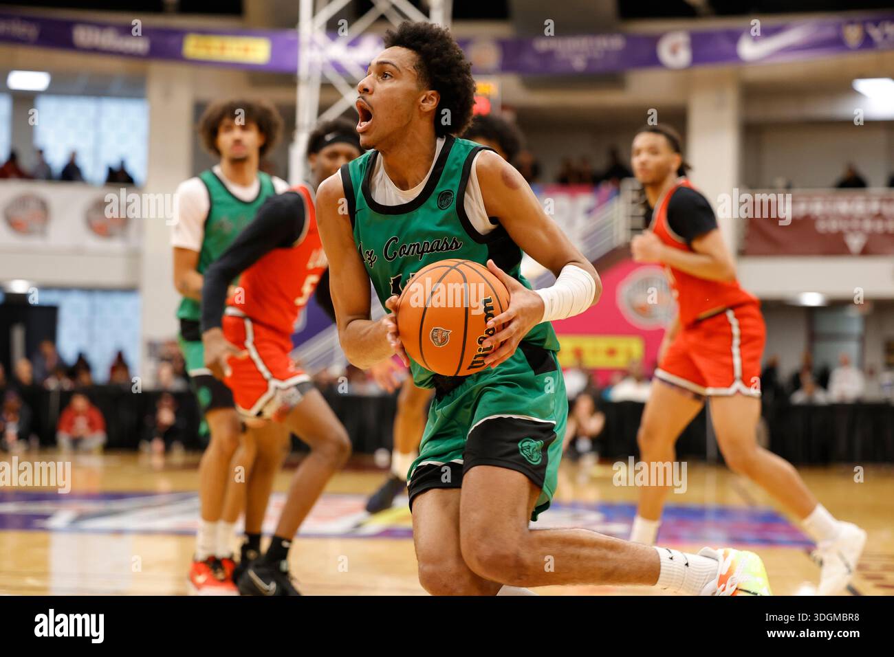 Arizona Compass Prep Quincy Wadley (11) in action against Long Island ...