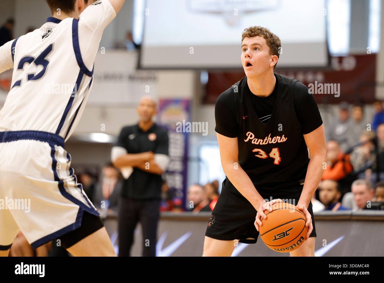 TMI Episcopal Chase Hill (34) in action against Blair Academy during a ...