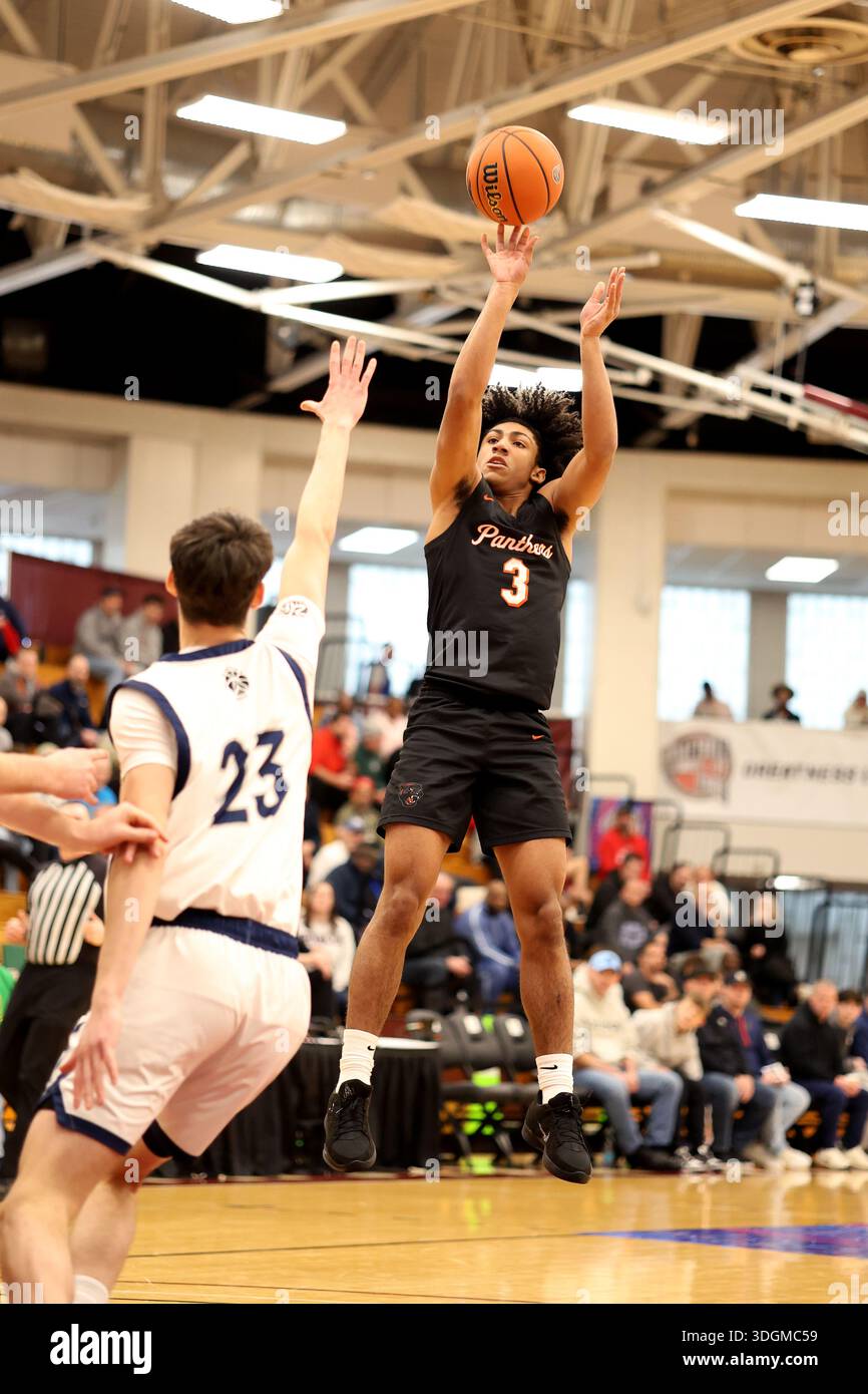 TMI Episcopal Jaden Flemons (3) in action against Blair Academy during ...