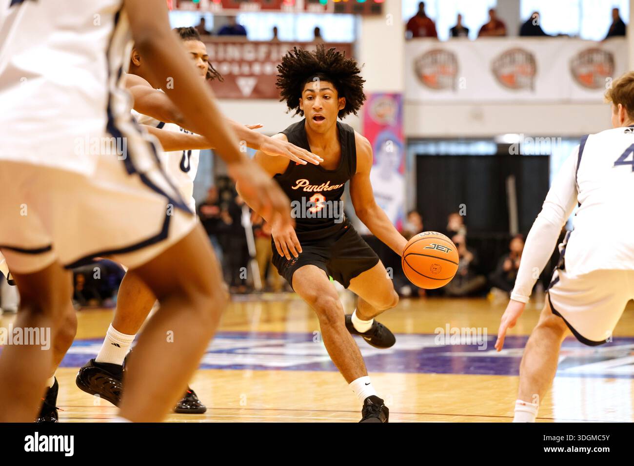 TMI Episcopal Jaden Flemons (3) in action against Blair Academy during ...