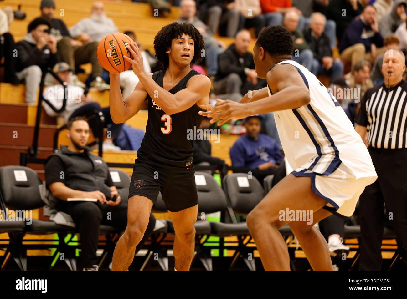 TMI Episcopal Jaden Flemons (3) in action against Blair Academy during ...