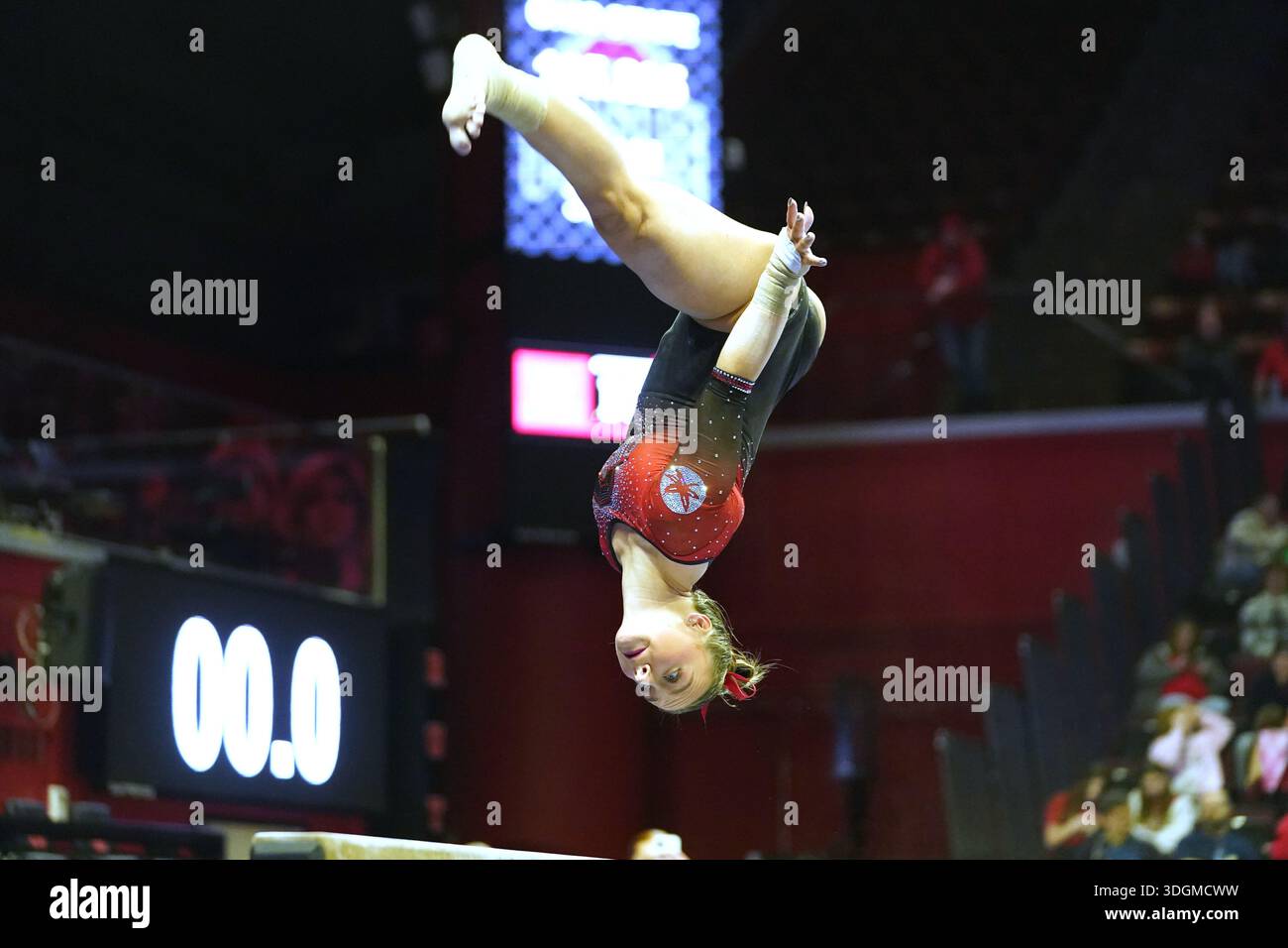 Ohio State's Natalie Martin performs on the beam during an NCAA ...