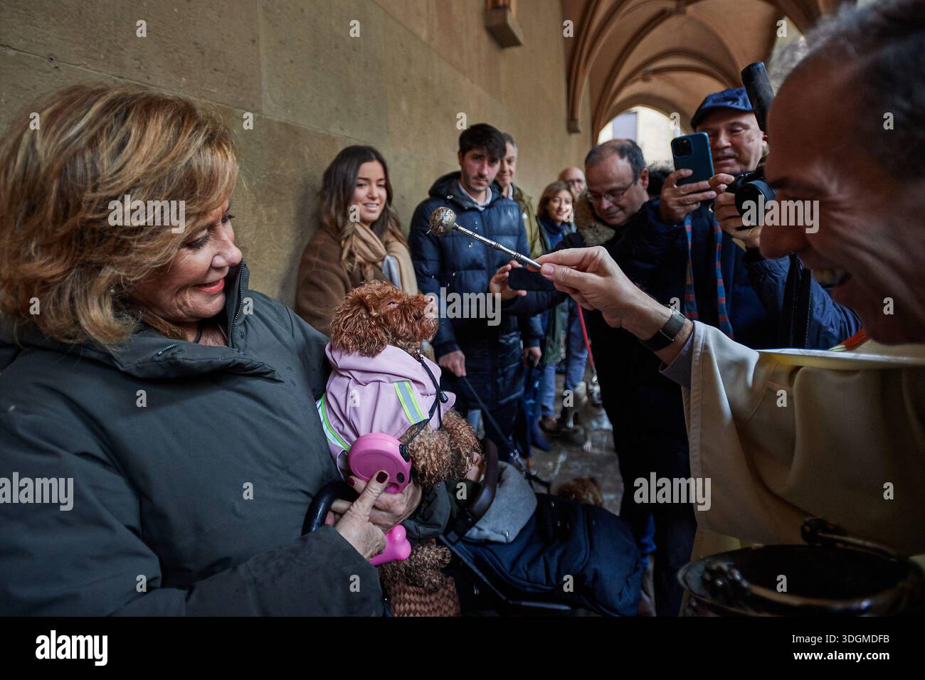 A parishioner brought her poodle to the Church of Saint Nicholas in ...