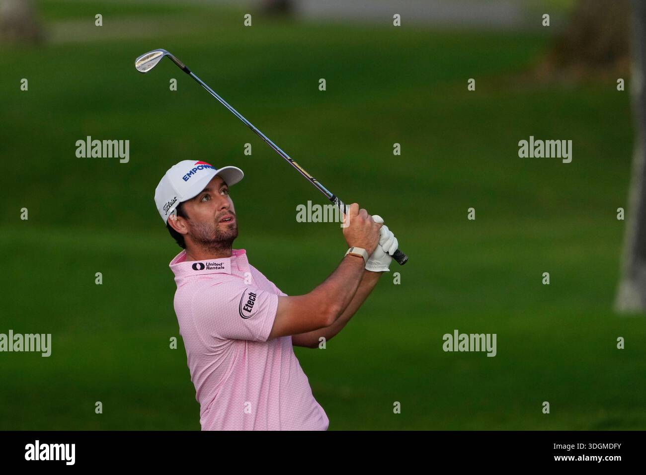 Davis Riley hits on the 17th hole during the third round of the Sony ...
