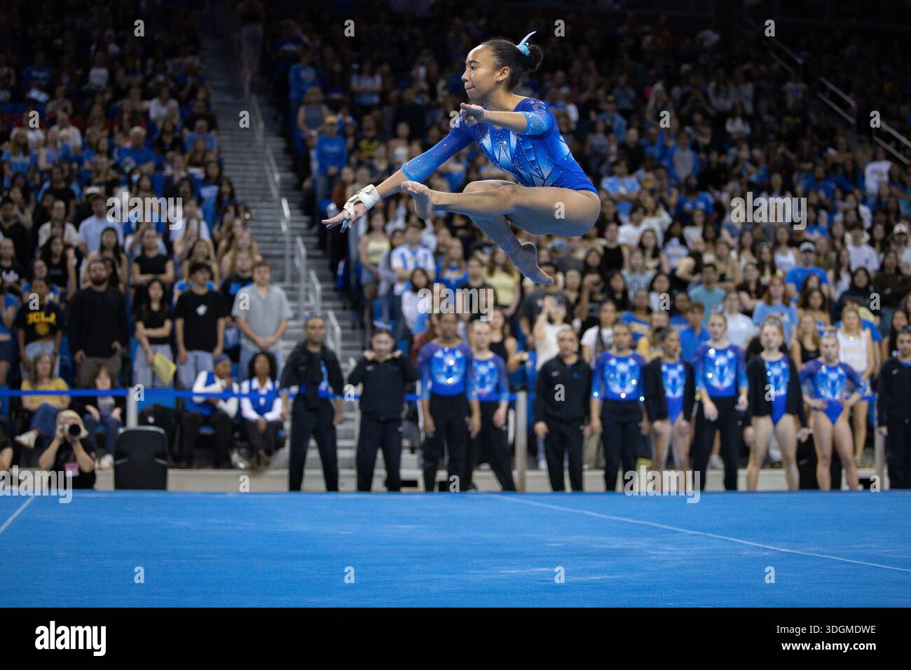 LOS ANGELES, CA - JANUARY 17: UCLA Bruins' Mika Webster-Longin competes ...