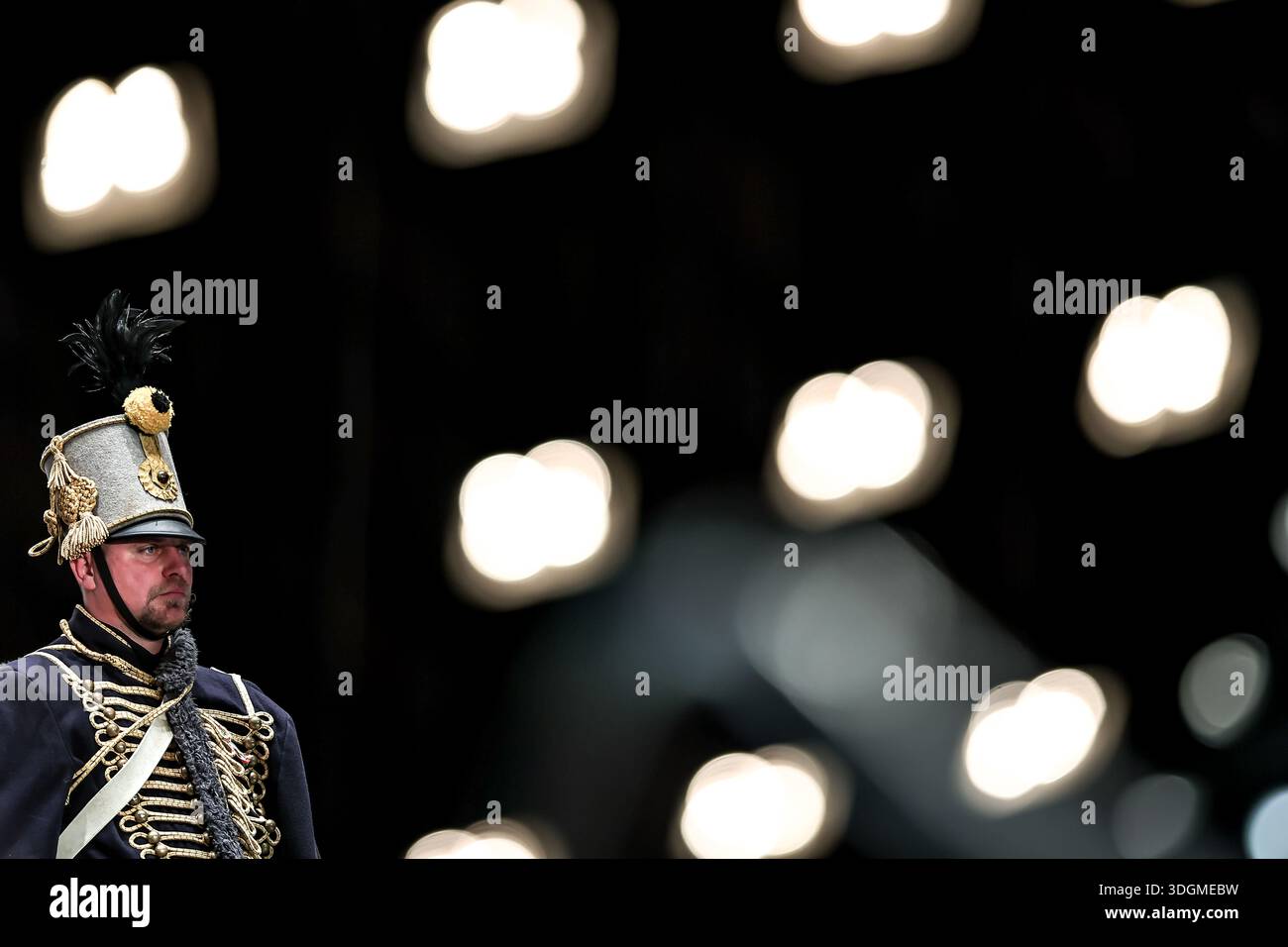 Budapest, Hungary. 17th Jan, 2026. An artist performs during a gala ...
