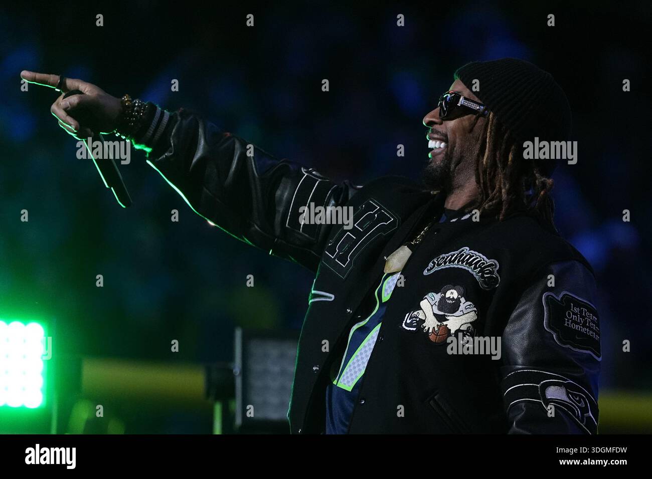 Lil Jon performs during halftime in an NFL football divisional playoff ...