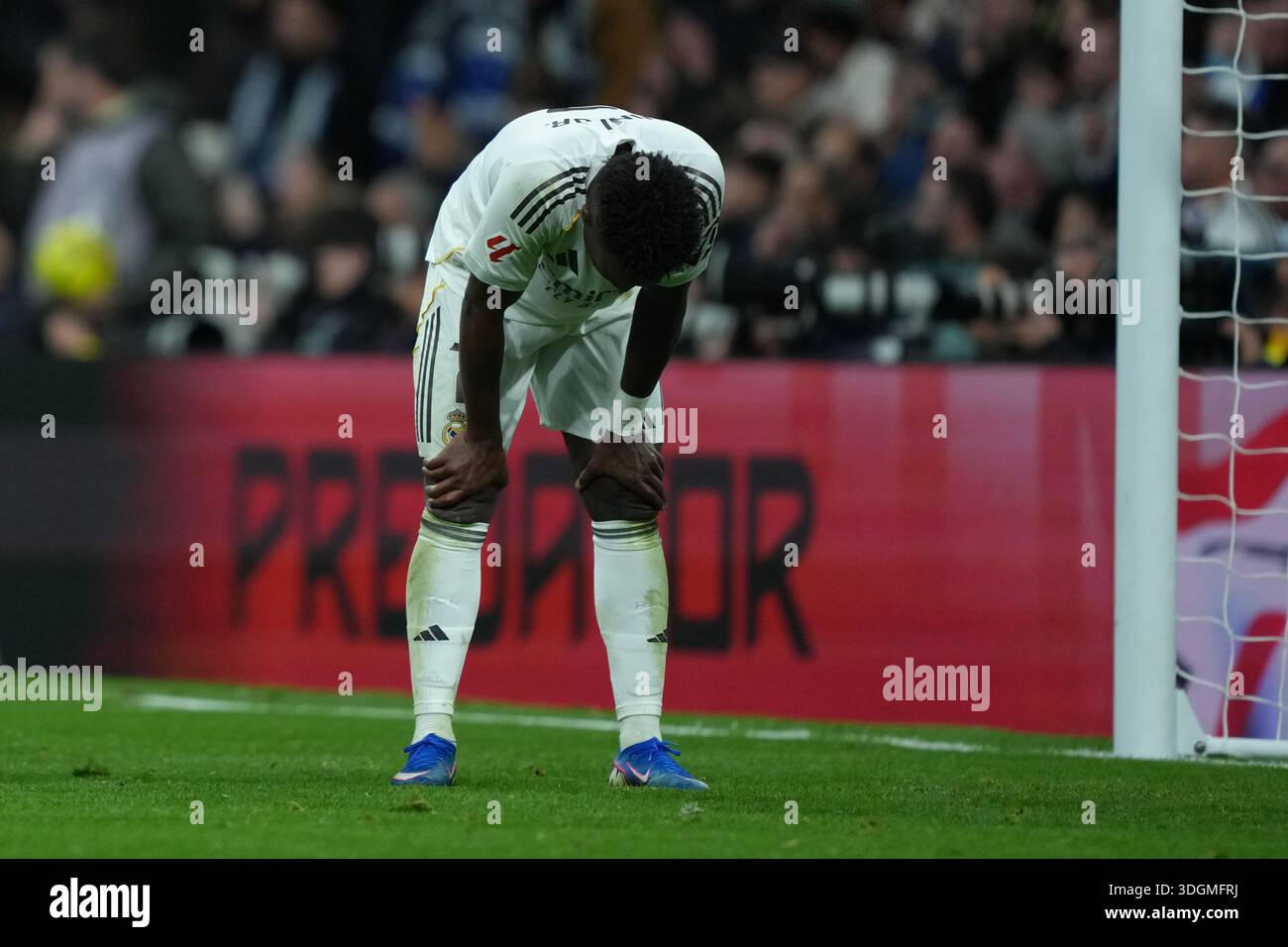 Vinícius Júnior of Real Madrid CF reacts during the LaLiga EA Sports ...