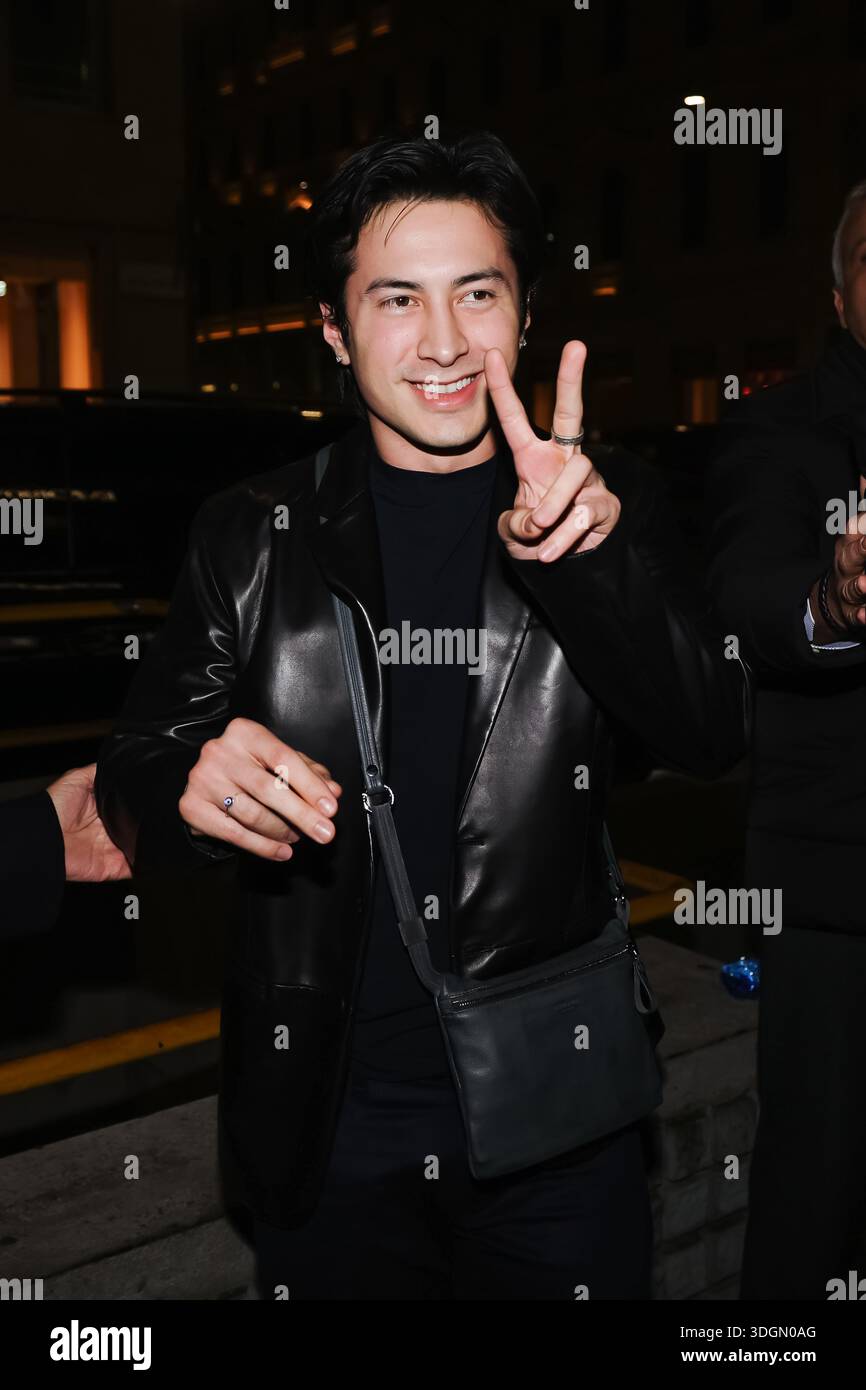 Milan, Italy. 18th Jan, 2026. Hudson Williams, the lead actor of the TV ...