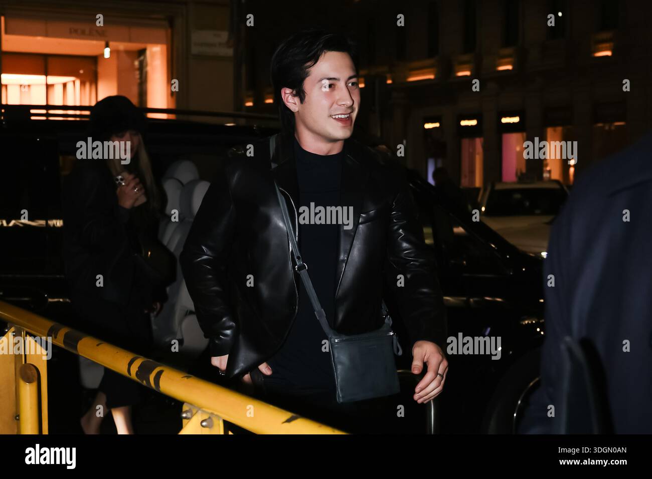 Milan, Italy. 18th Jan, 2026. Hudson Williams, the lead actor of the TV ...