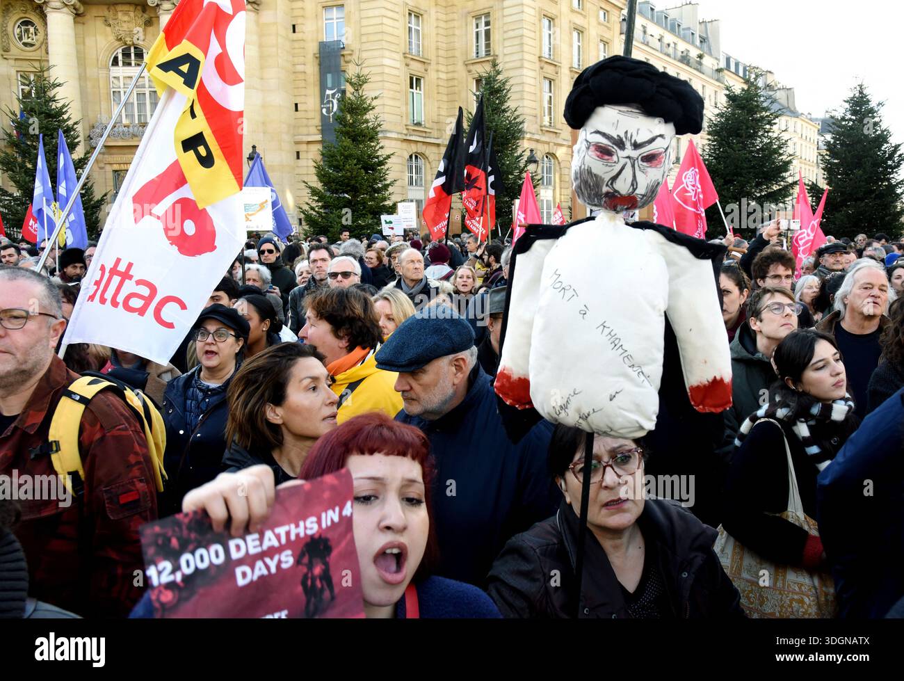 Paris, France. 17th Jan, 2026. Demonstration against Iranian regime ...