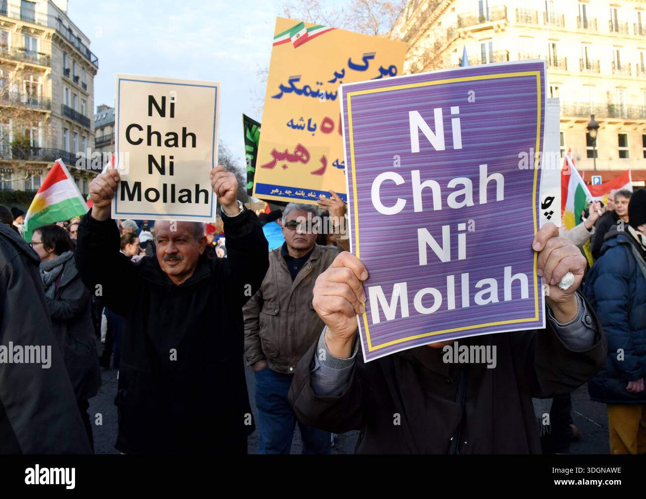 Paris, France. 17th Jan, 2026. Demonstration against Iranian regime ...