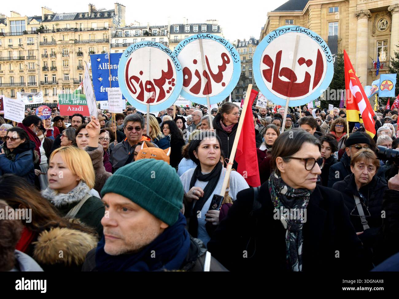 Paris, France. 17th Jan, 2026. Demonstration against Iranian regime ...