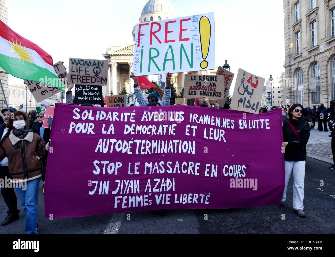 Paris, France. 17th Jan, 2026. Demonstration against Iranian regime ...