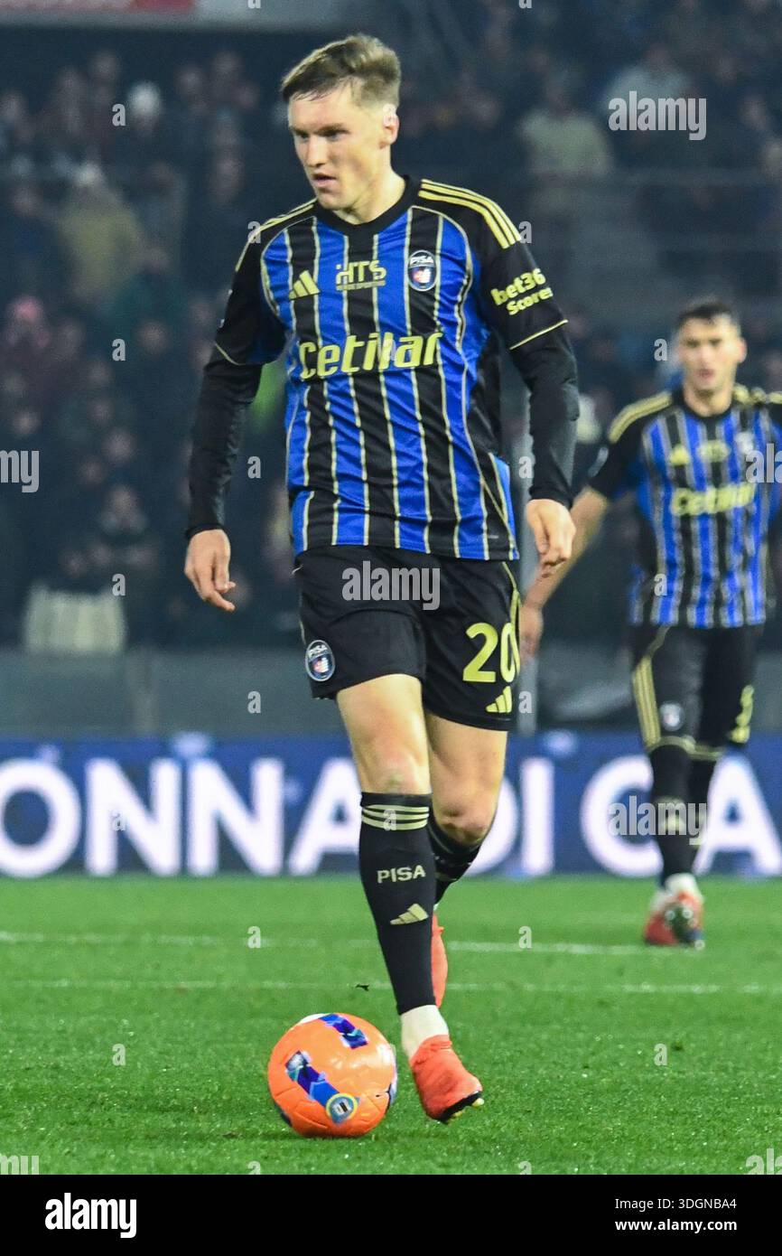Pisa, Italy. 16th Jan, 2026. Michael Aebischer (Pisa) during Pisa SC vs ...