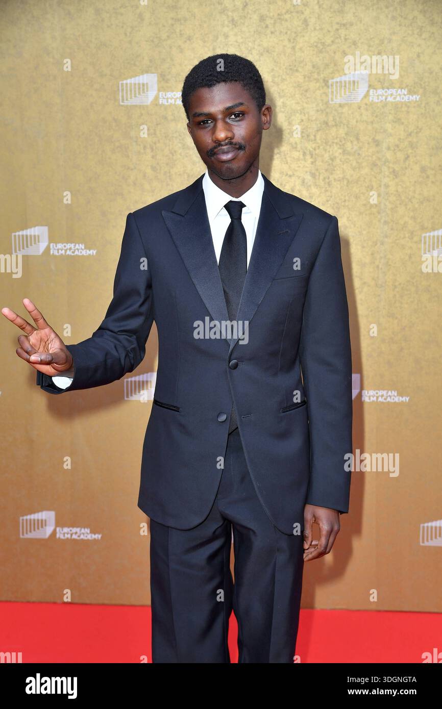 Djiby Kebe bei der Verleihung des EUROPEAN FILM AWARDS 2026 in Berlin ...