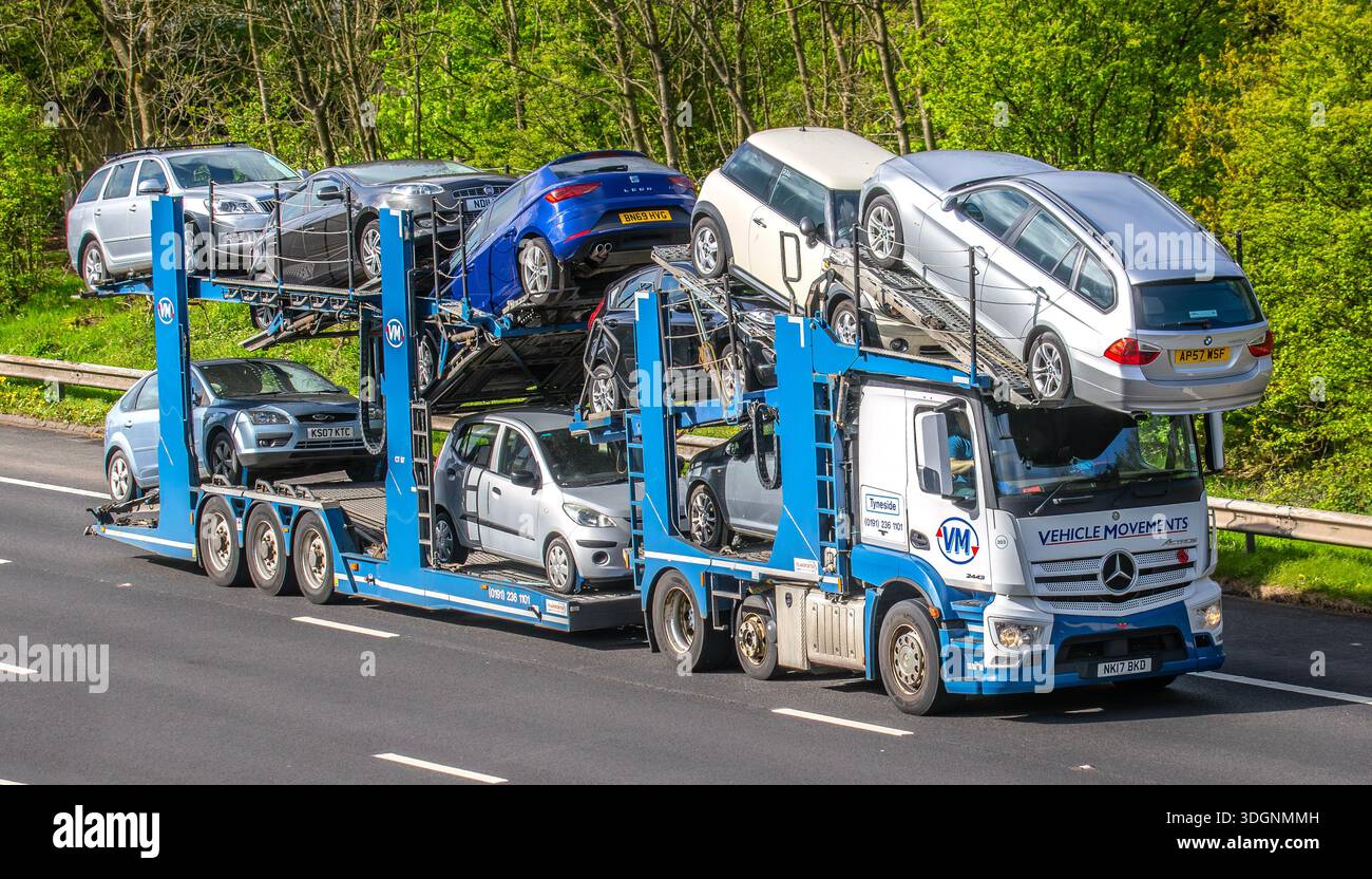 VM Vehicle Movements Tyneside eight Car transporter. 2017 Mercedes Benz ...