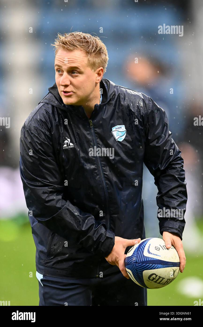 Arnaud Baratchart of Aviron Bayonnais during the EPCR Champions Cup ...
