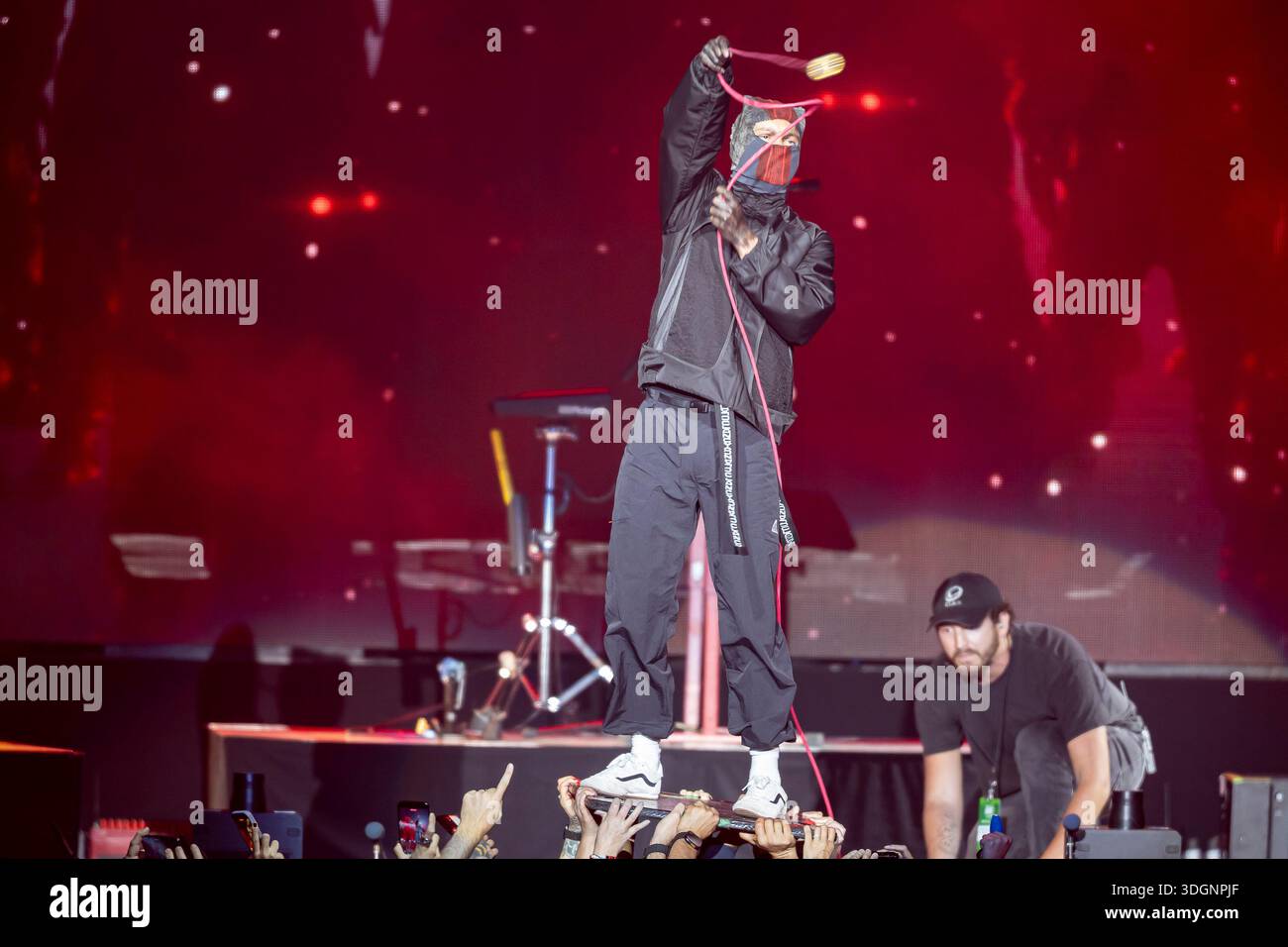 Tyler Joseph of the band Twenty One Pilots performs at the 2026 ...
