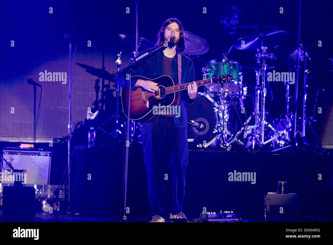 Los Angeles, USA. 17th Jan, 2026. Matt Quinn of the band Mt. Joy ...