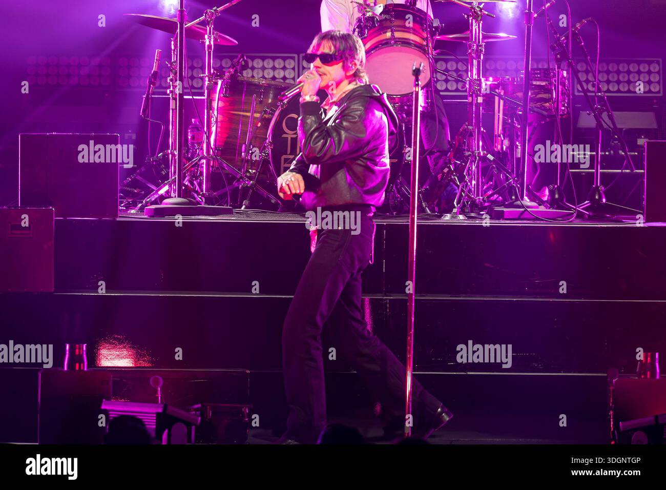 Matt Shultz of the band Cage The Elephant performs at the 2026 ...