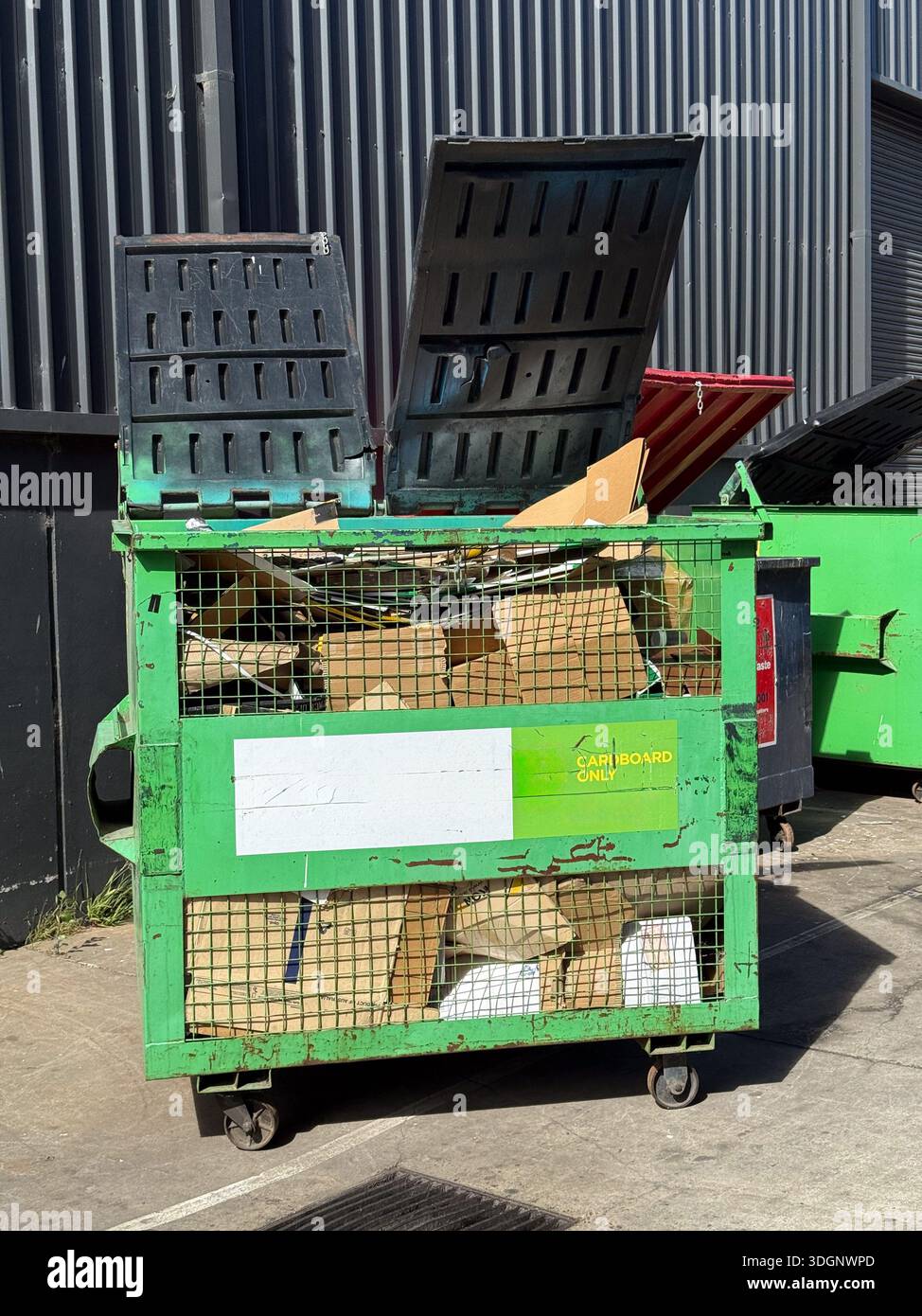 Cardboard boxes labeled environmental hi-res stock photography and ...