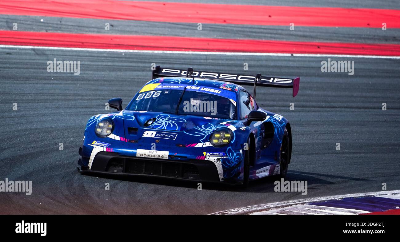 The Porsche 911 GT3 R (992) of Herberth Motorsport (#10) is seen racing ...