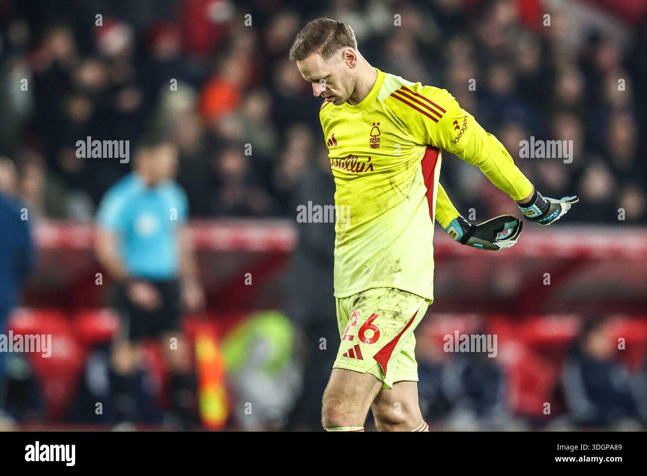 Nottingham Forest goalkeeper Matz Sels during the Premier League match ...