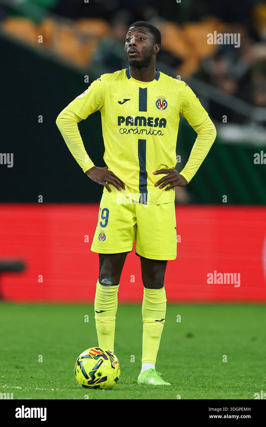 Nicolas Pepe of Villarreal CF during the La Liga EA Sports match ...