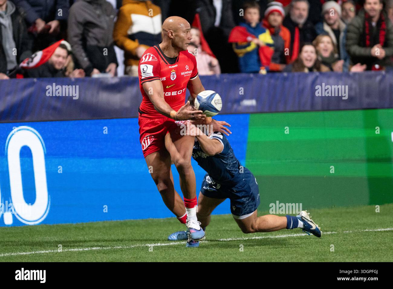 Teddy Thomas of Toulouse during the EPCR Champions Cup match between ...