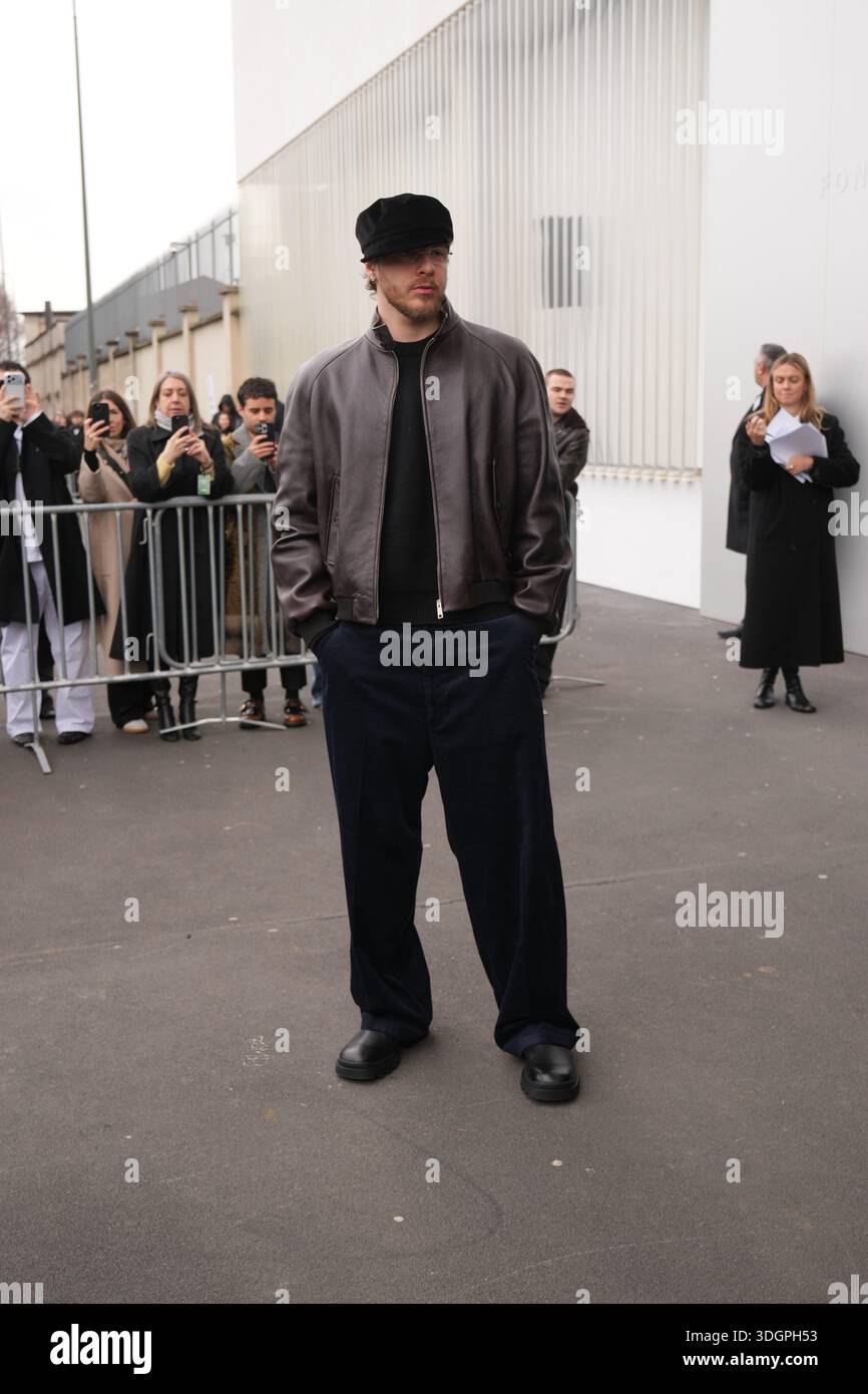 Jack Harlow arrives at the Prada Fall/Winter 2026-2027 Men's collection ...