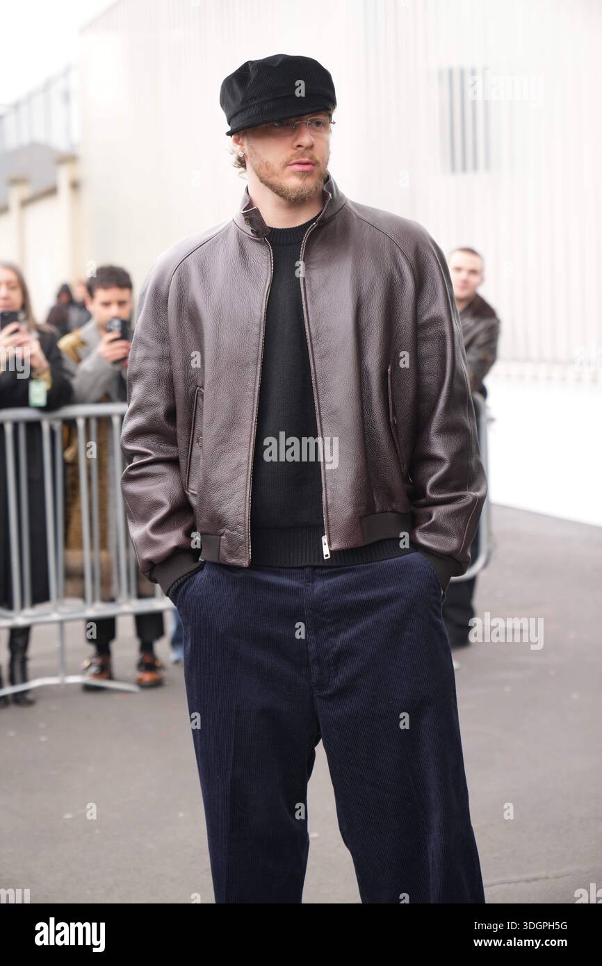 Jack Harlow arrives at the Prada Fall/Winter 2026-2027 Men's collection ...