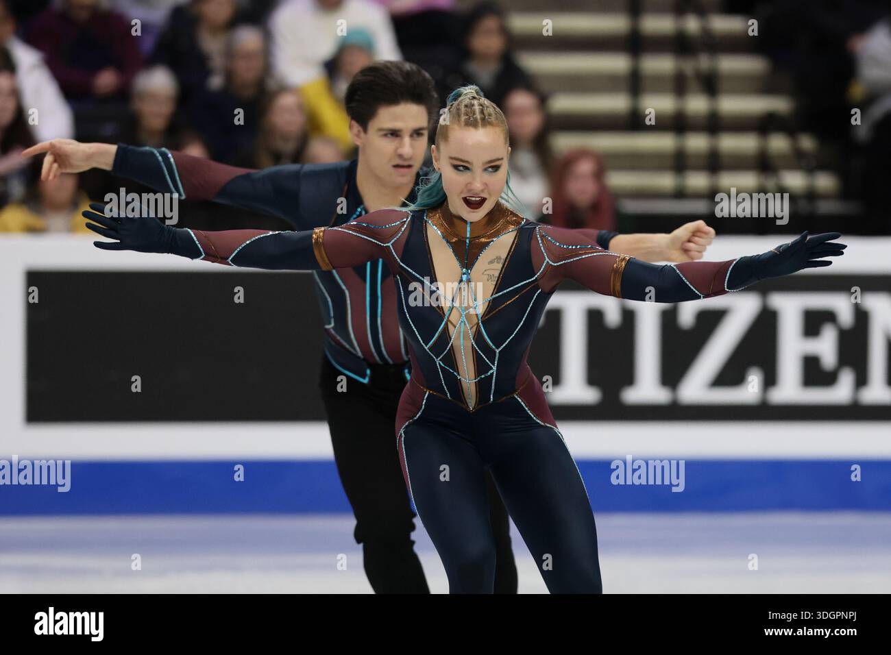 Day Four. 17th Jan, 2026. Loicia Demougeot and Theo Le Mercier of ...