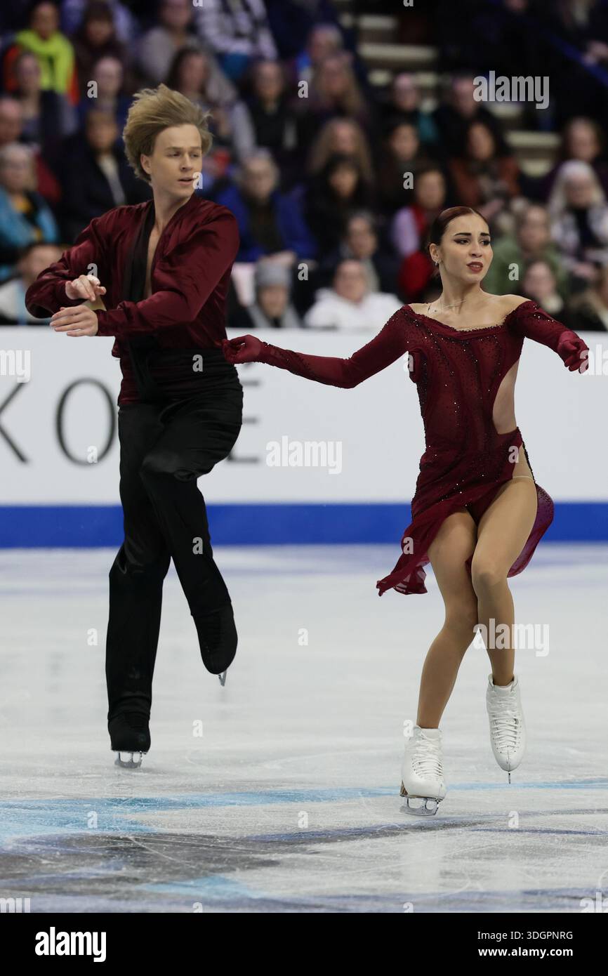 Day Four. 17th Jan, 2026. Diana Davis and Gleb Smolkin of Georgia ...