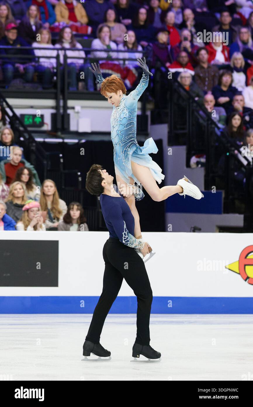 Day Four. 17th Jan, 2026. Evgeniia Lopareva and Geoffrey Brissaud of ...