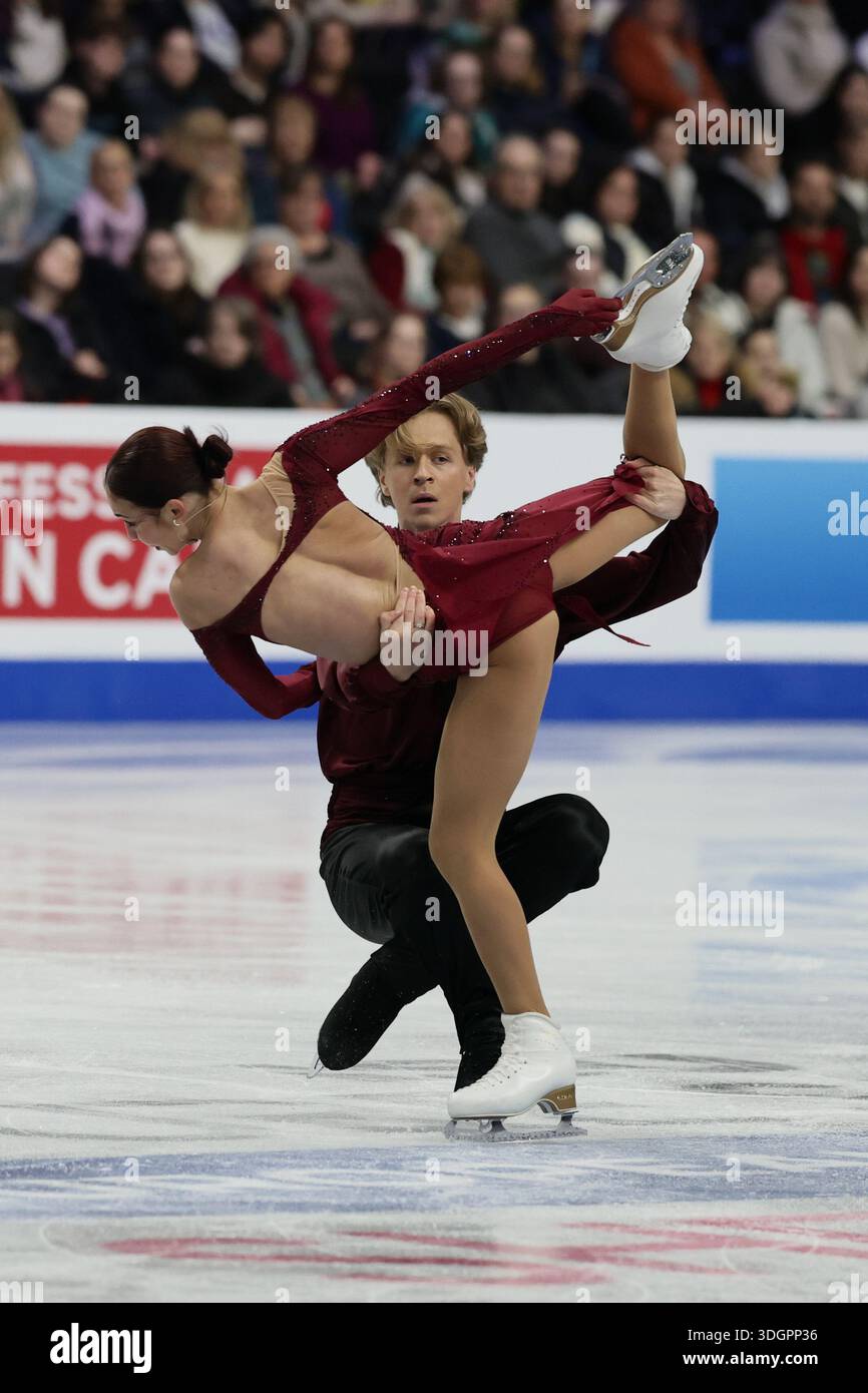 Day Four. 17th Jan, 2026. Diana Davis and Gleb Smolkin of Georgia ...