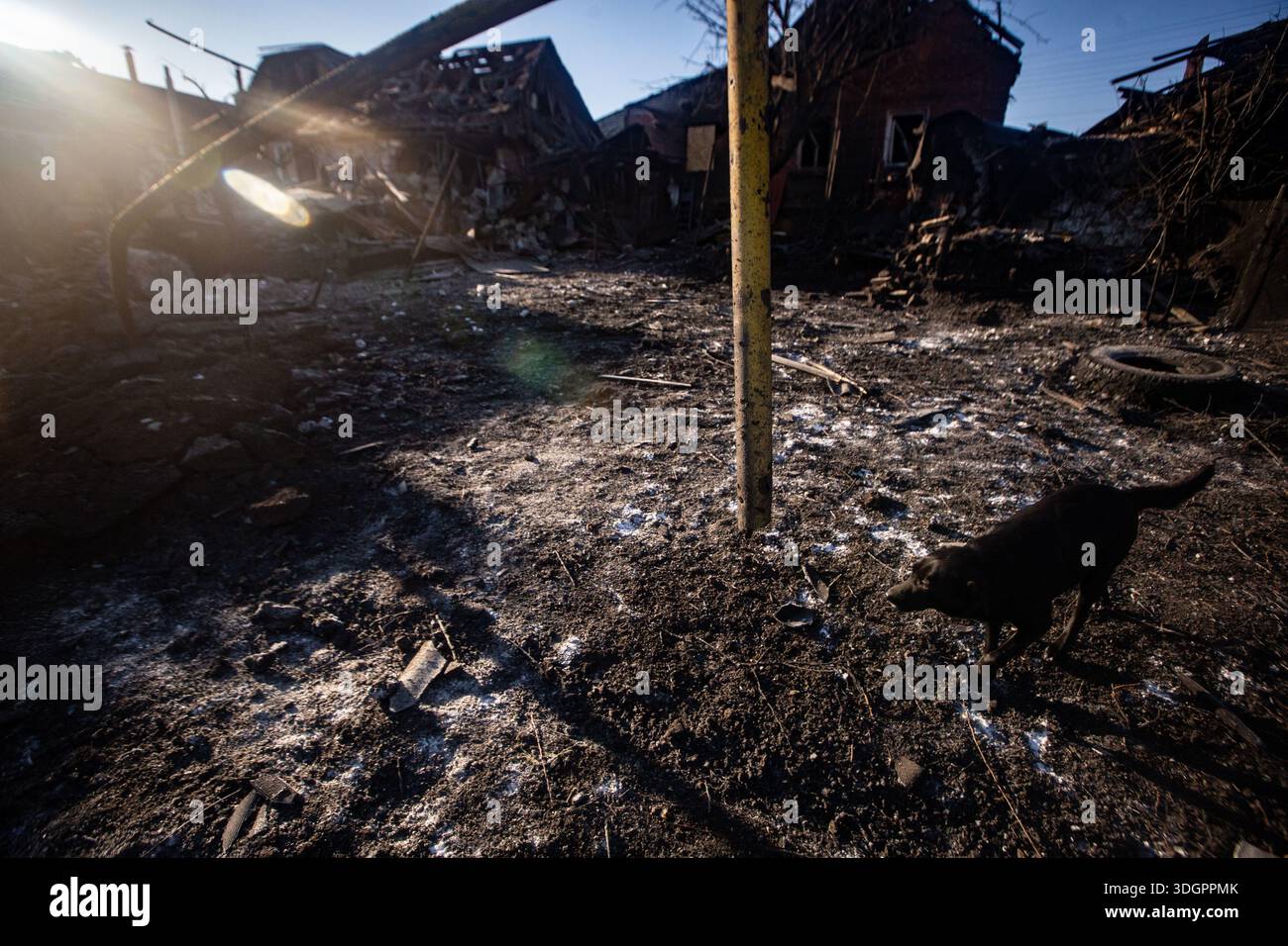 Sumy, Sumy, Ukraine. 18th Jan, 2026. Damage caused by the impact of a ...