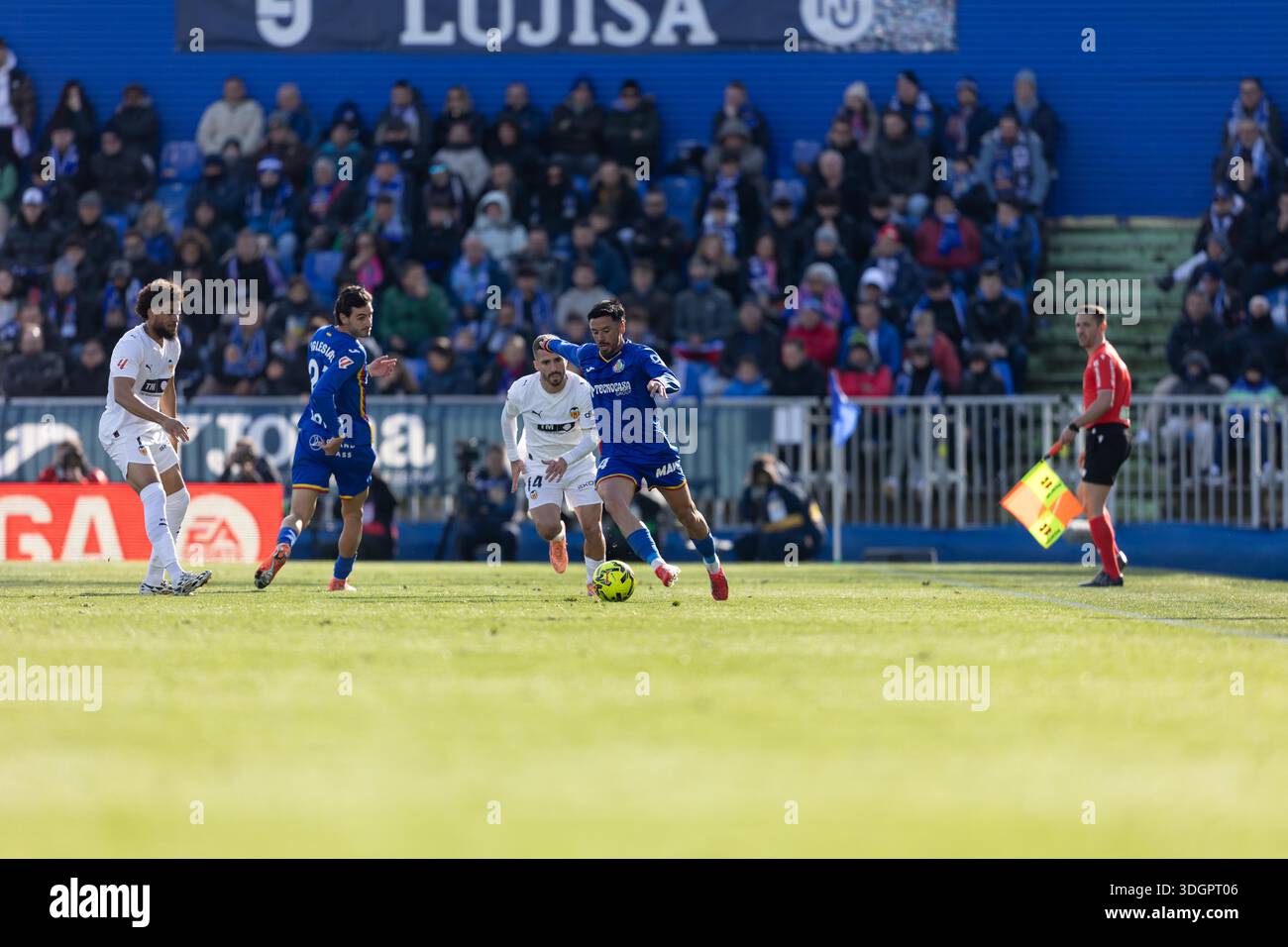 Getafe, Spain. 18th Jan 2026. Getafe CF and Valencia CF at Coliseum ...