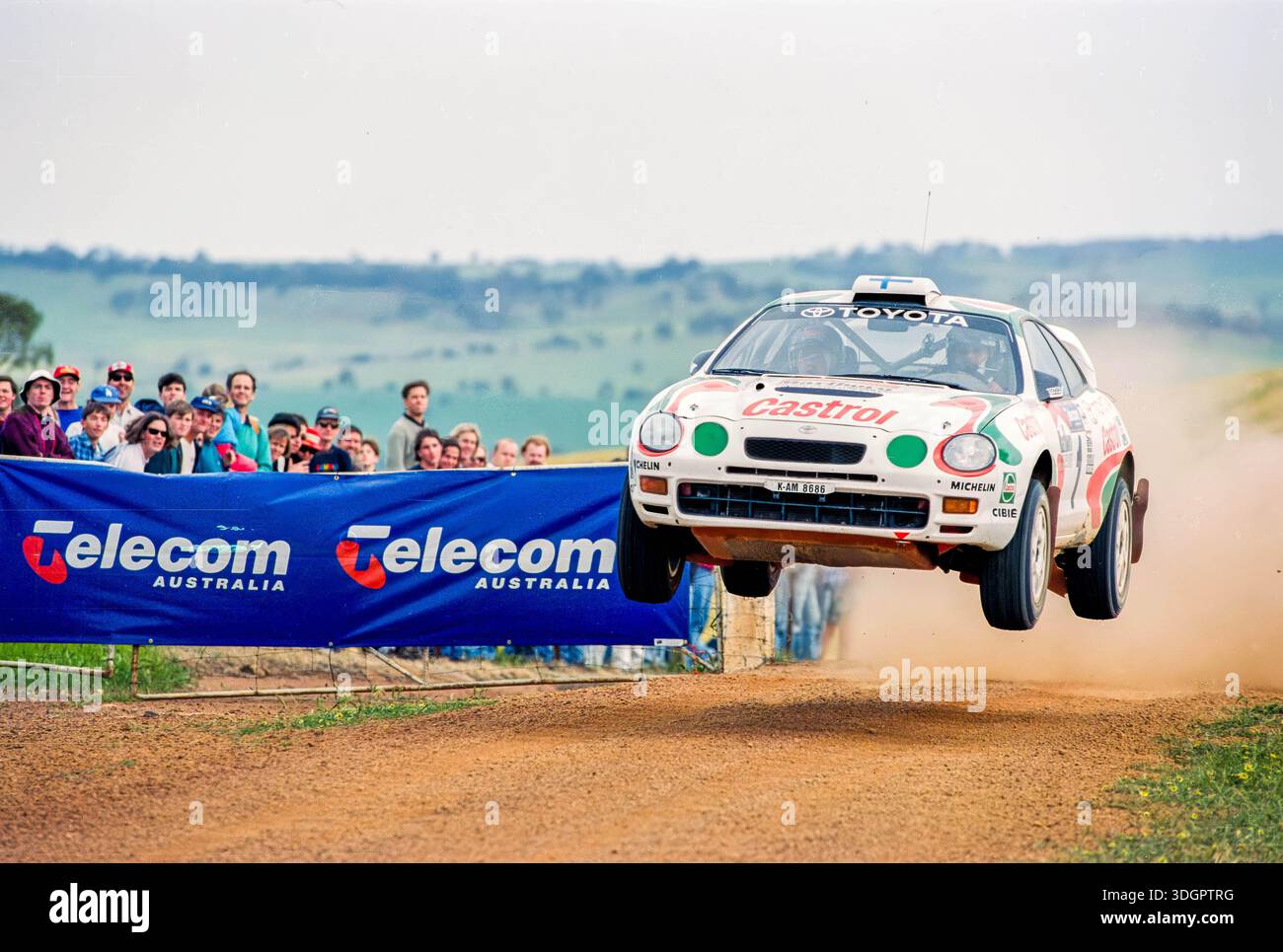 Toyota Celica GT-Four (ST205) driven by Juha Kankkunen and co-driven by ...