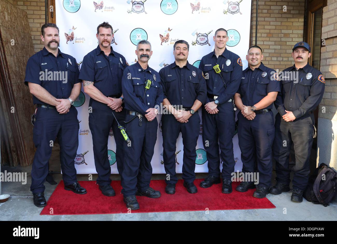 17 January 2026 - Los Angeles, California -Firemen from Hollywood ...