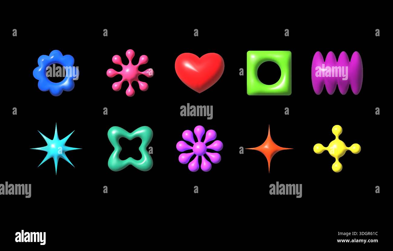 Doodle heart sparkle star Stock Vector Images - Alamy