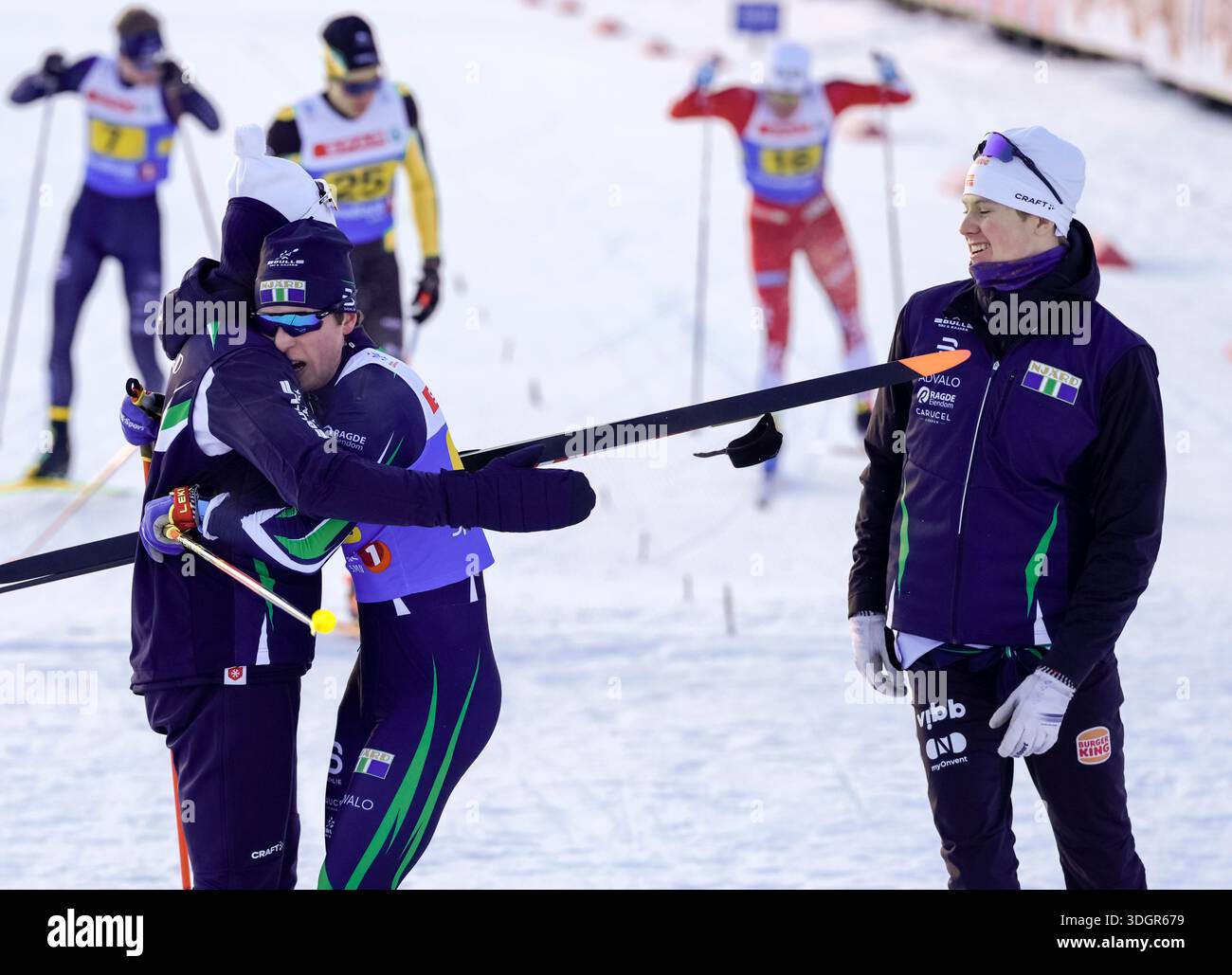 Steinkjer, Norway 20260118. Njård's team with Leopold Strand, Matz ...