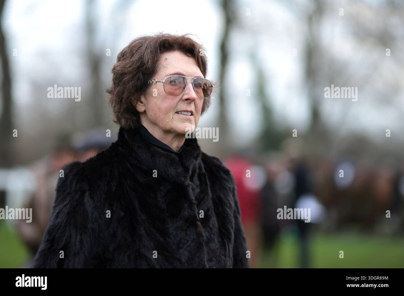 Trainer Venetia Williams at Royal Windsor Racecourse. Picture date ...