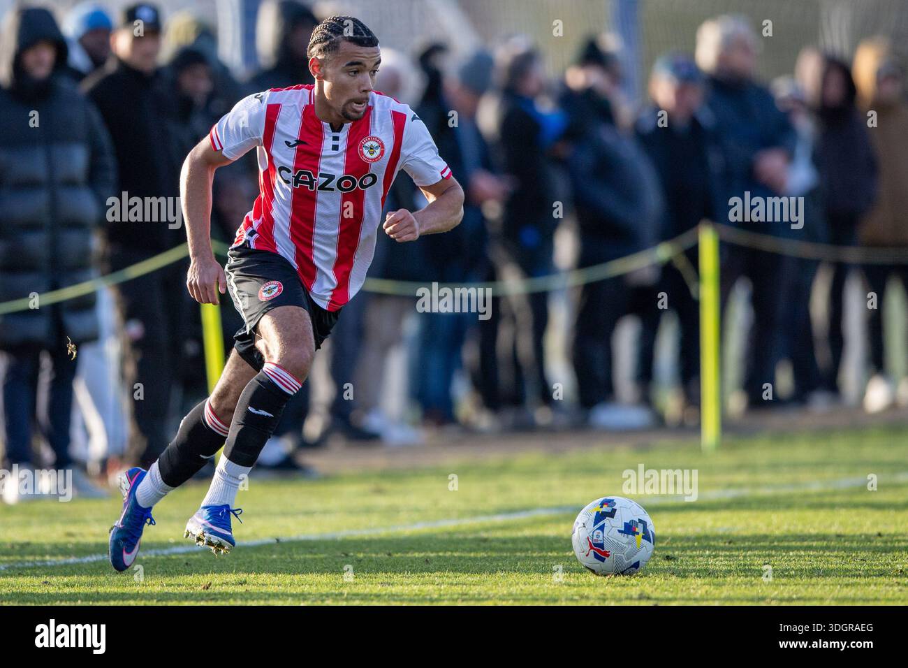 Maxwell McKnight (#2 Brentford B) during the Premier League PDL match ...