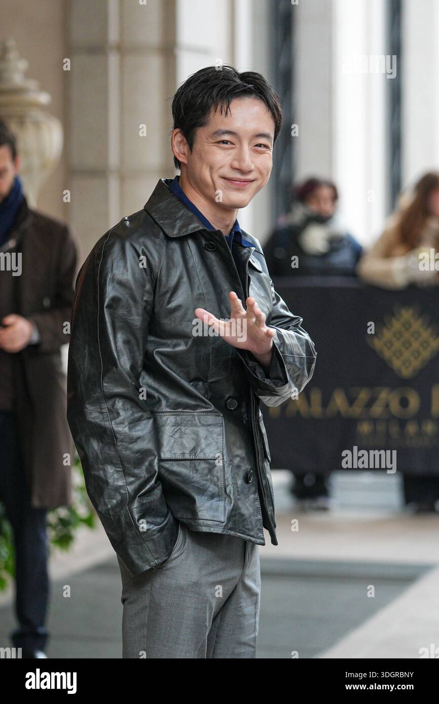 Milan, Italy. 18th Jan, 2026. Men's Fashion, Fall/Winter 2026 - Prada ...