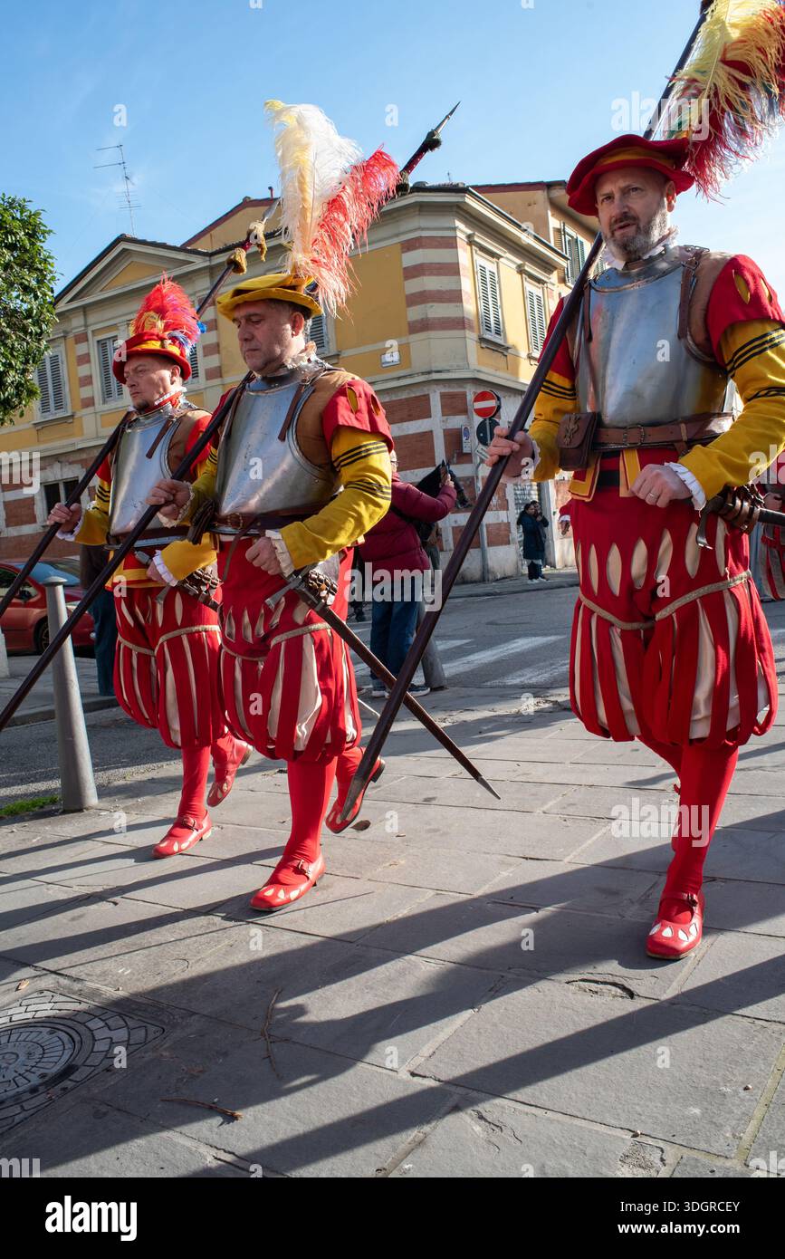 Florence, Italy - January 18, 2026: Historical Procession celebrates ...