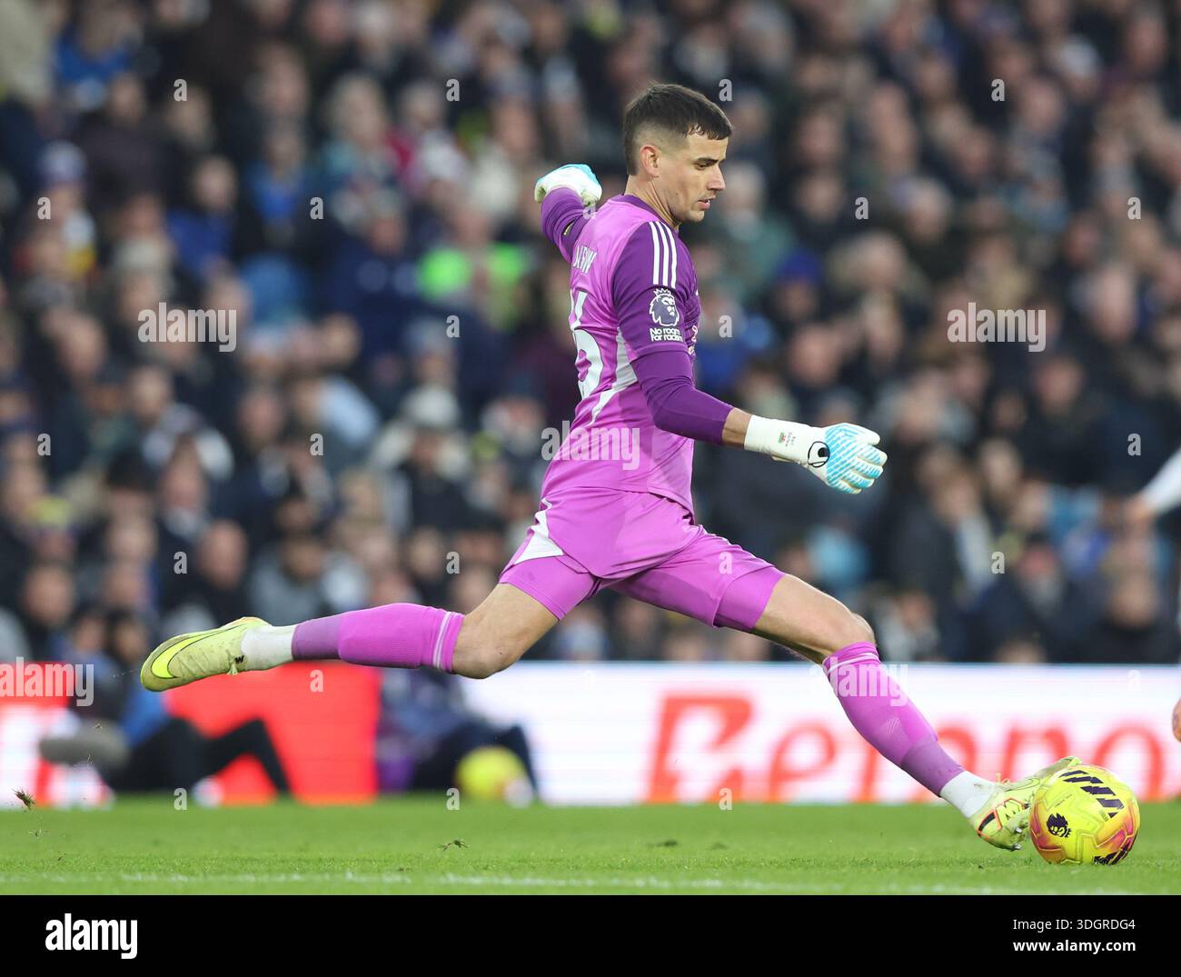 Leeds, UK. 17th Jan, 2026. Karl Darlow of Leeds United during the Leeds ...
