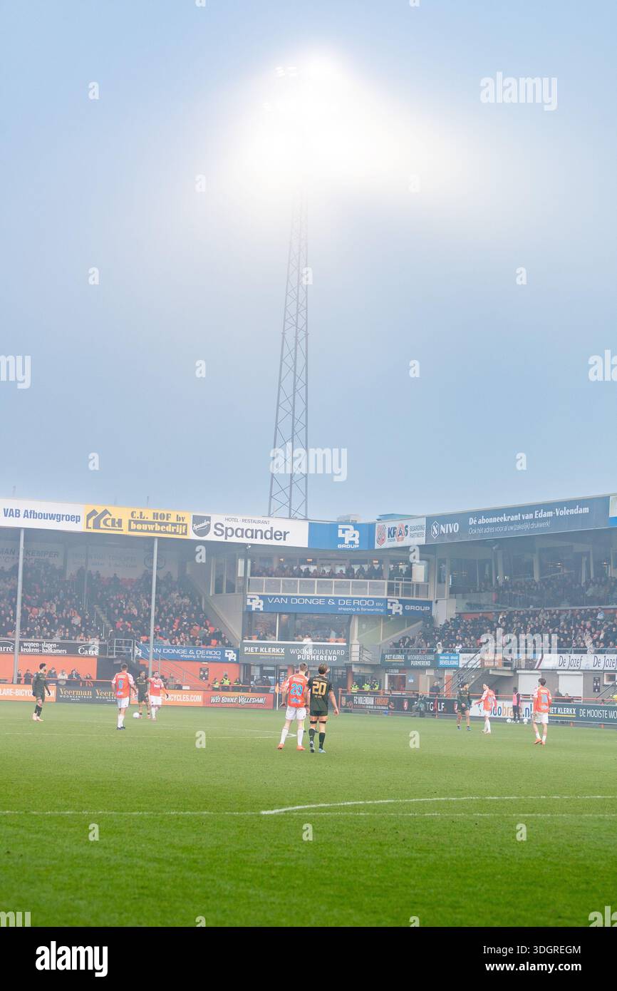 VOLENDAM , 18-01-2026 , KRAS Stadium , season 2025 / 2026 , Dutch ...