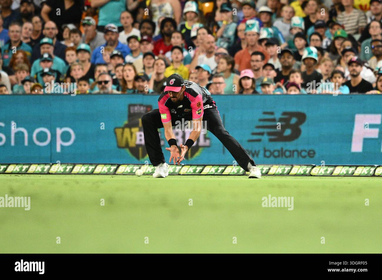Mitchell Starc of the Sydney Sixes seen during the BBL game between ...
