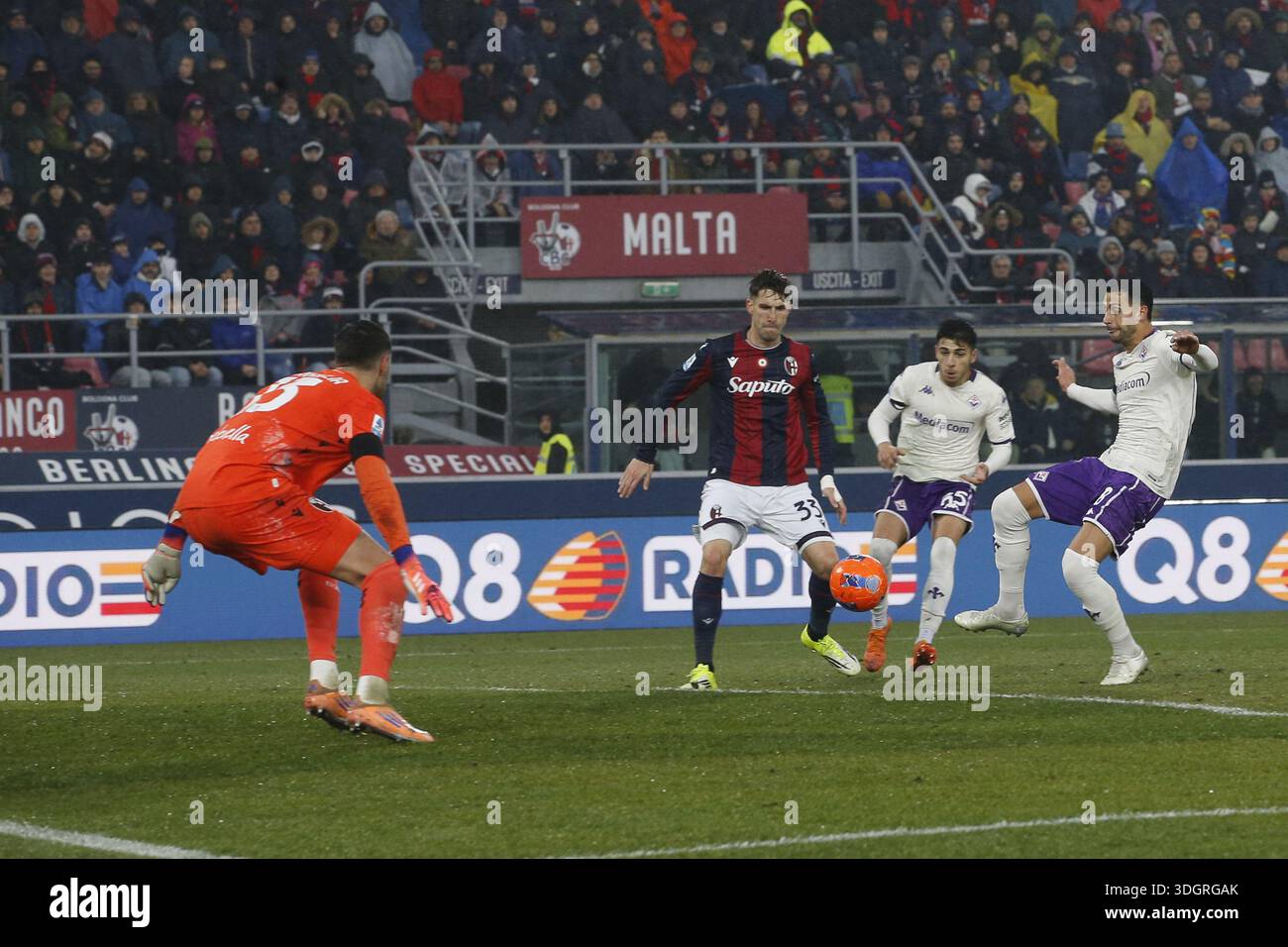 during Bologna BFC vs ACF Fiorentina, 21° Serie A Enilive 2025-26 game ...